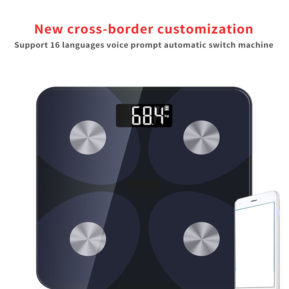 Snowflake Bluetooth Smart Body Fat Scale Body Fat ... – Grandado