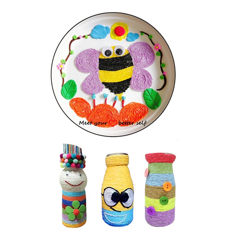 12 Colors Paper Rope DIY String Kids Braid Toy Han... – Grandado