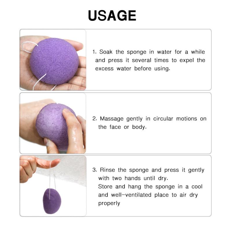 8pcs Konjac Puff South Fin Konjac Gum Plant Face W... – Grandado