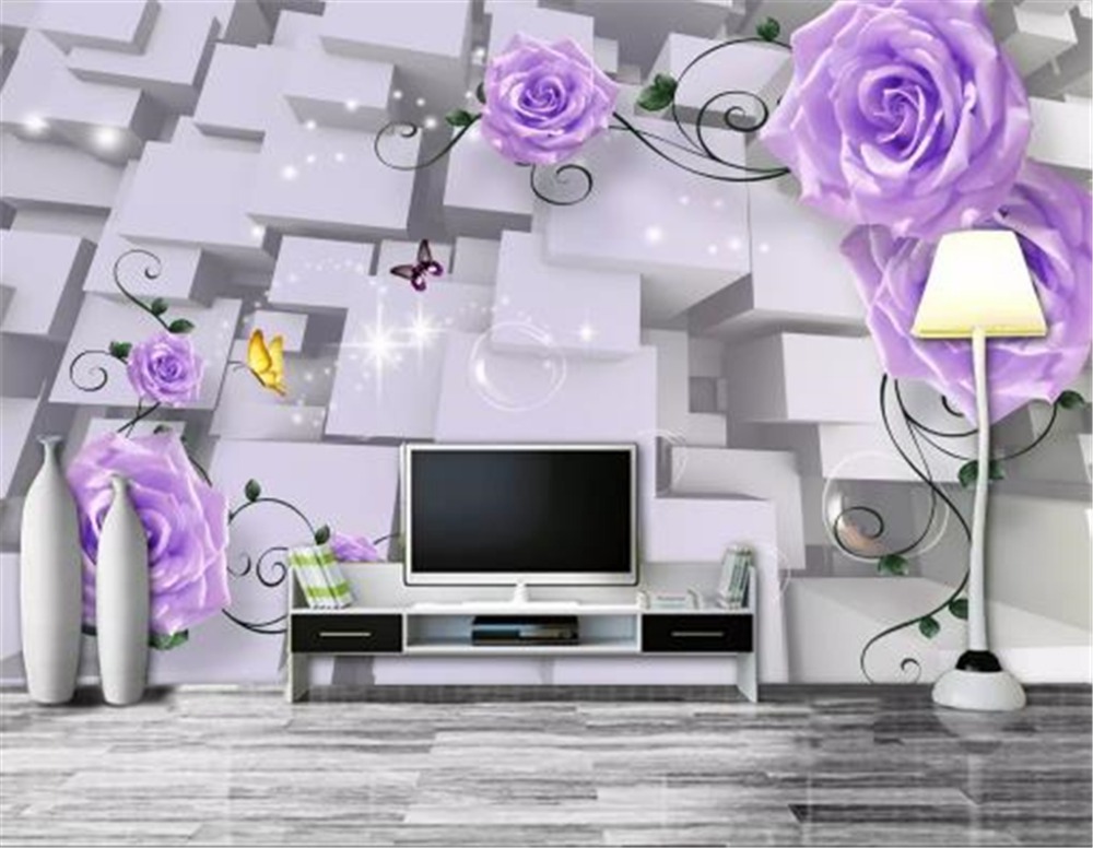 Bloemen Behang Voor Muren Promorion 3D Dromerige P... – Grandado