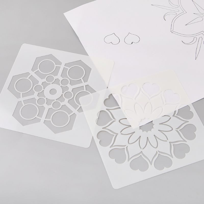 12Pcs Kids Datura Flowers Drawing Molds Plastic Ch... – Grandado