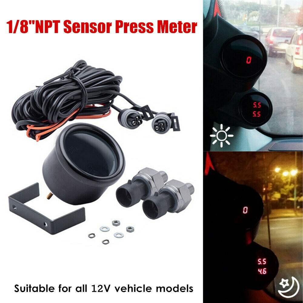 12V Universal 2 inch LED Air Pressure Gauge Digita... – Vicedeal