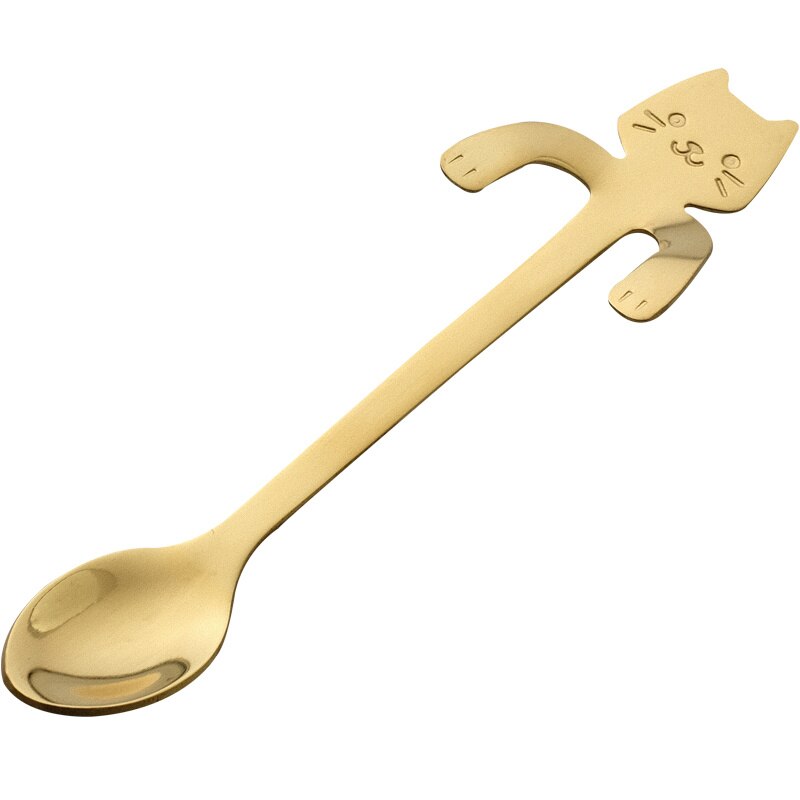 Cute Spoon Stainless Steel Cat Coffee Spoons Flatw... – Vicedeal