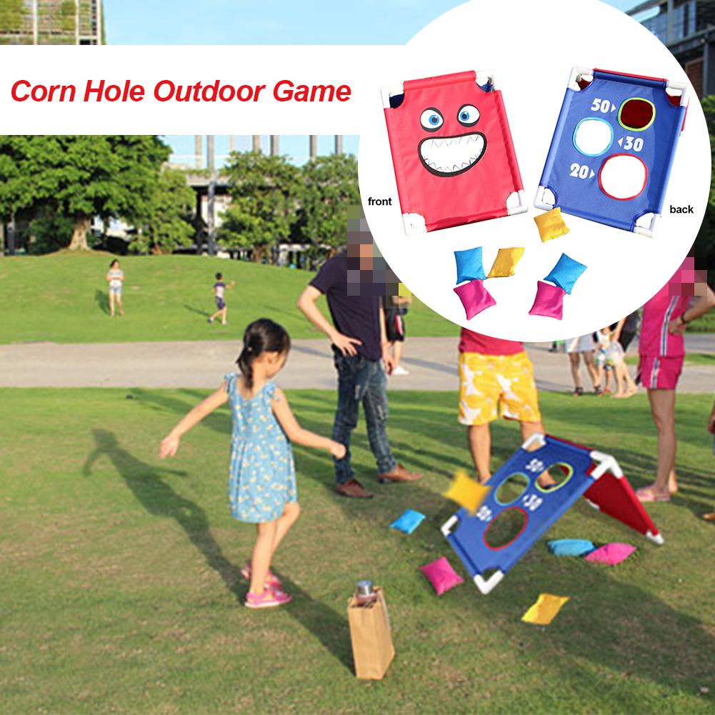 Corn Hole Toss Game Portable PVC Framed Cornhole G... – Grandado