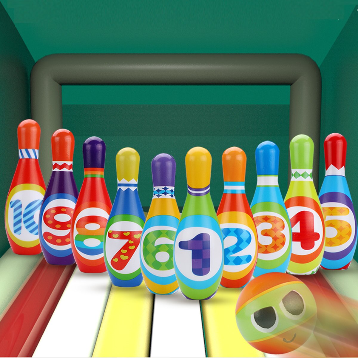 Bowling Speelgoed Kinderen Indoor Set Katoen Pu So... – Vicedeal