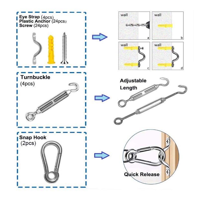 Tensor de cable de acero inoxidable de alta resist... – Grandado