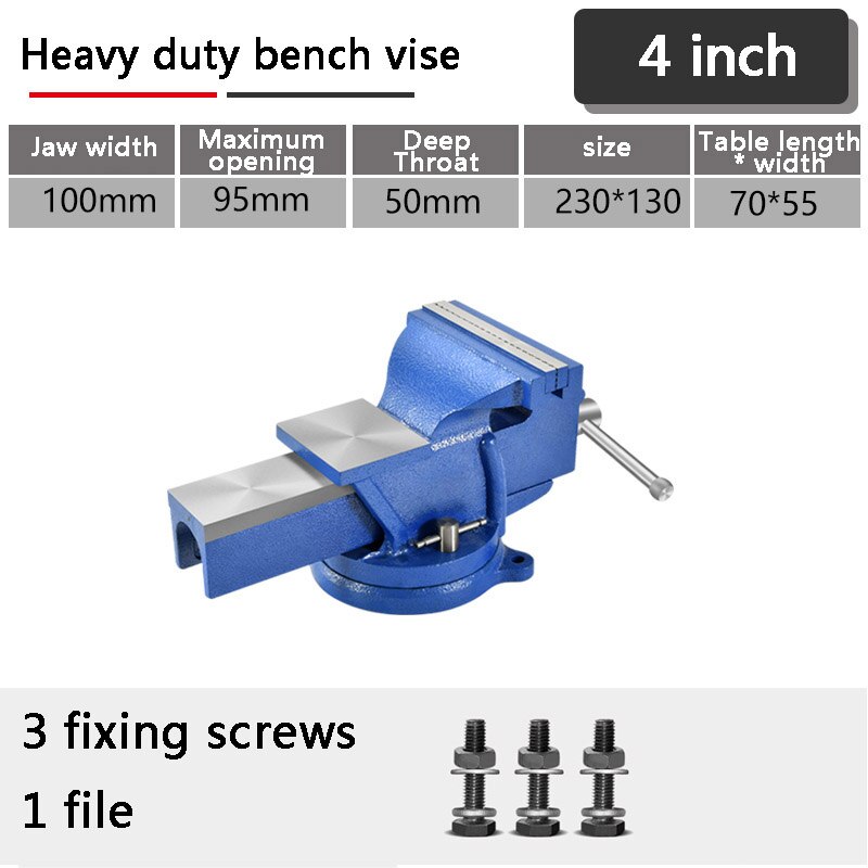 Vise Heavy Duty Rotating Table Vise Industrial Gra... – Grandado