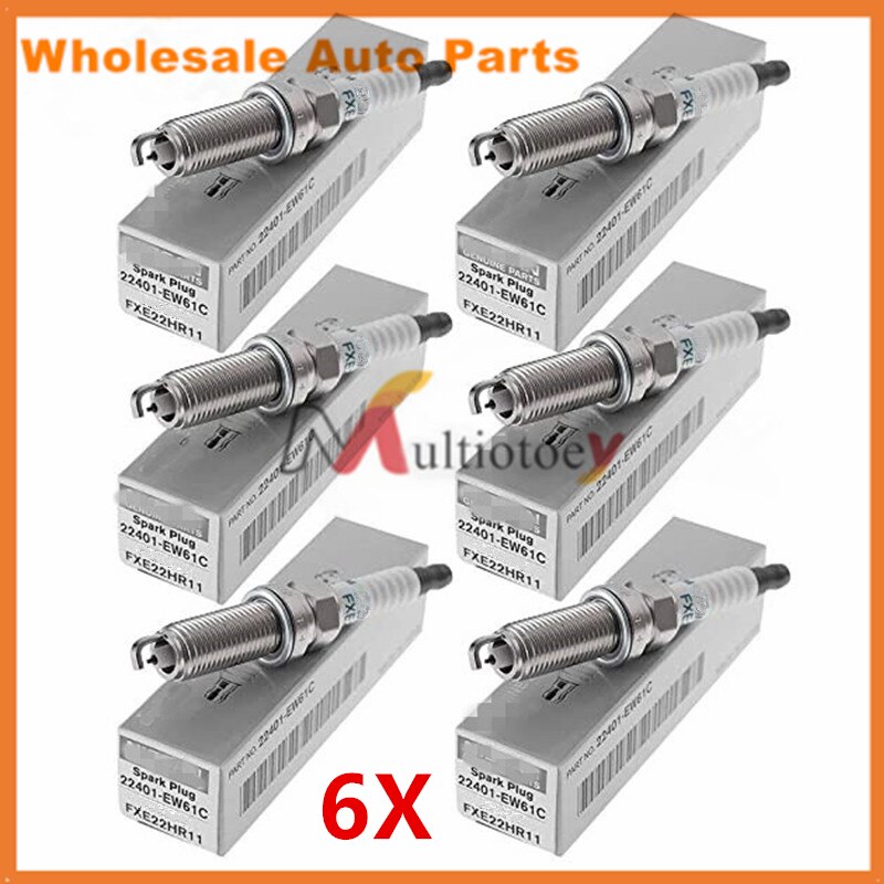 4X-6X 22401-EW61C Spark Plug Dual Iridium fit for ... – Grandado