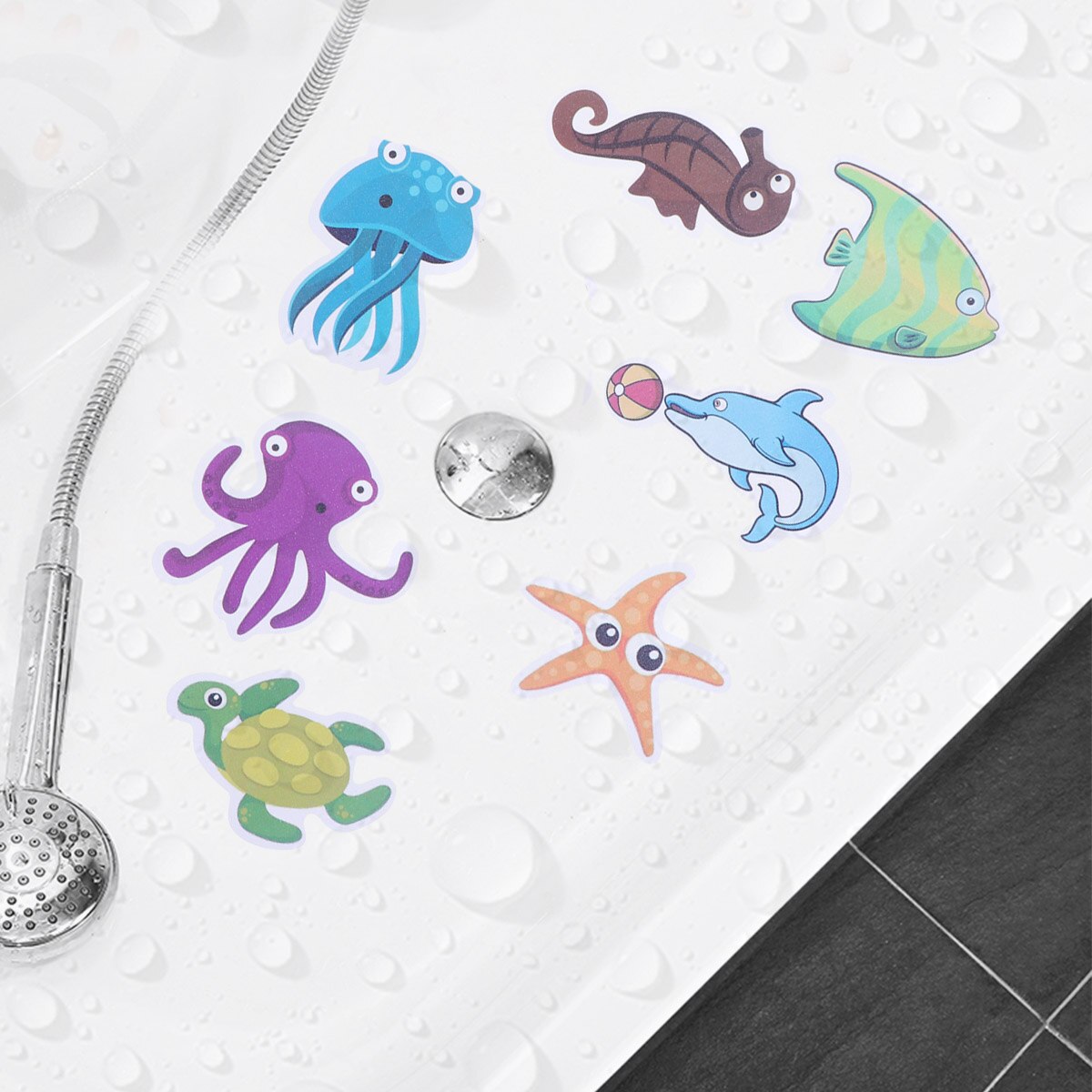 12pcs Sticker Cartoon Anti-Slip Marine Organism Co... – Grandado