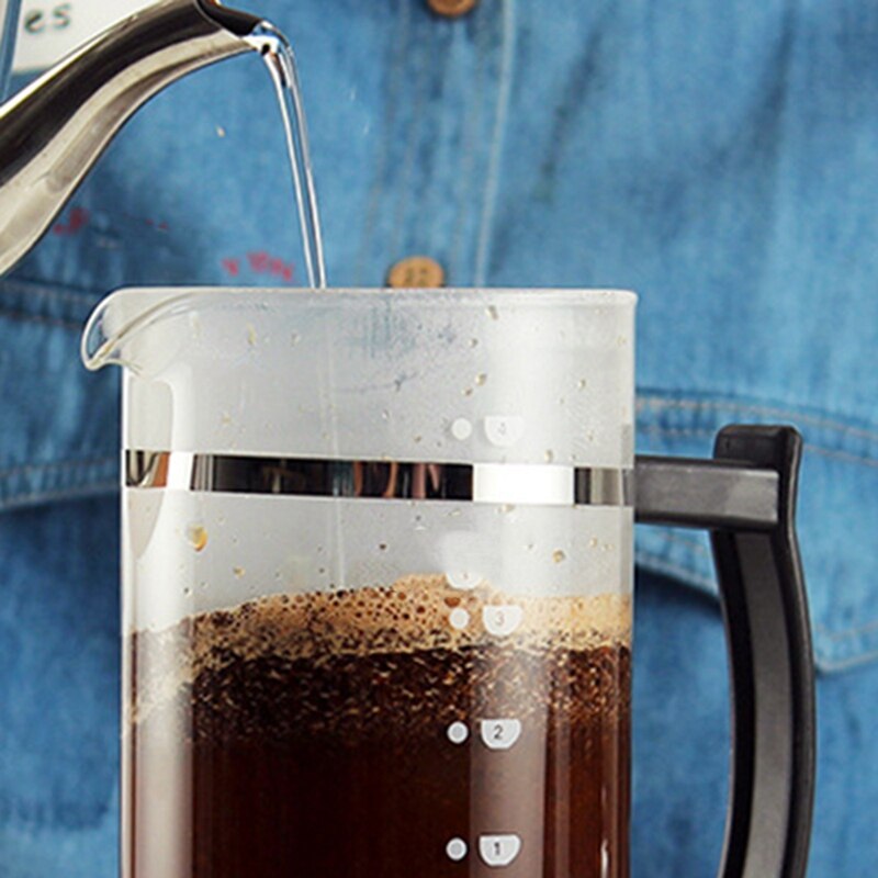 Roestvrij Staal Glazen Theepot Franse Koffie Thee ... – Vicedeal