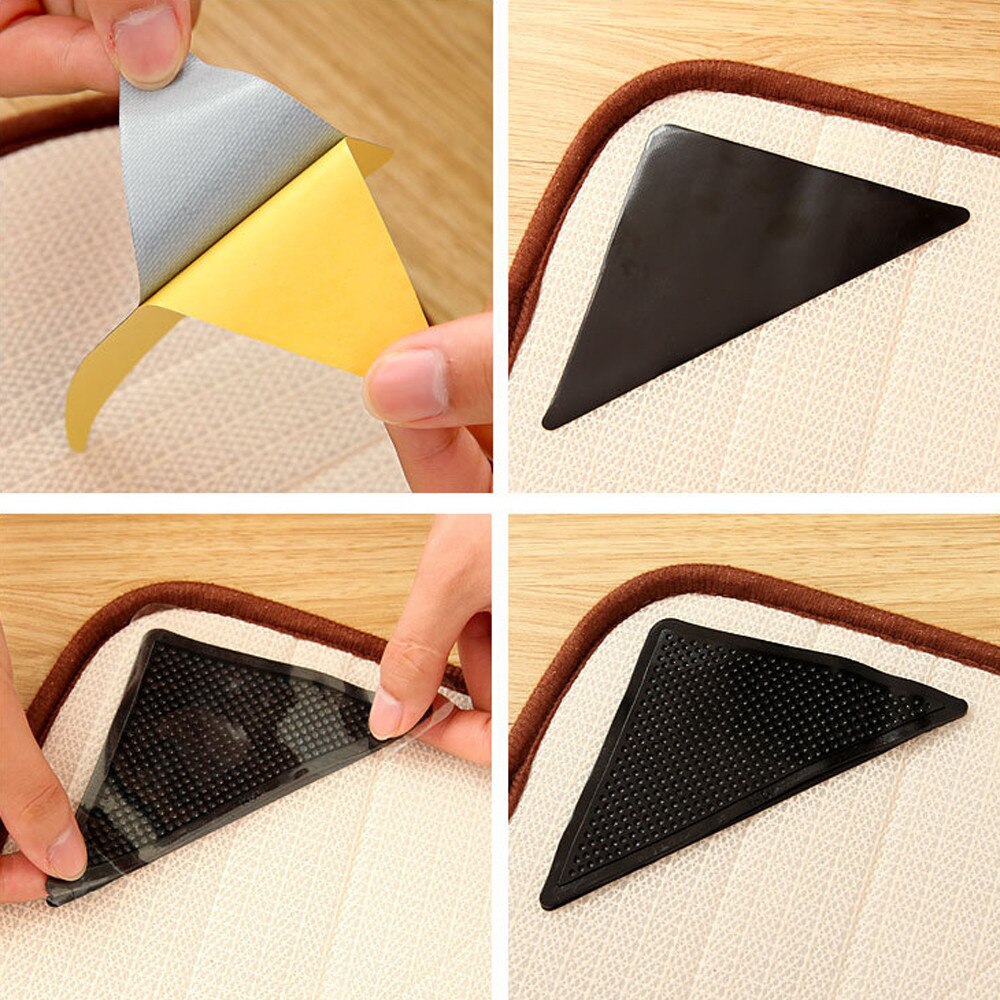 4 X Tapijt Pad Non Slip Tri Sticker Anti Slip Mat ... – Grandado