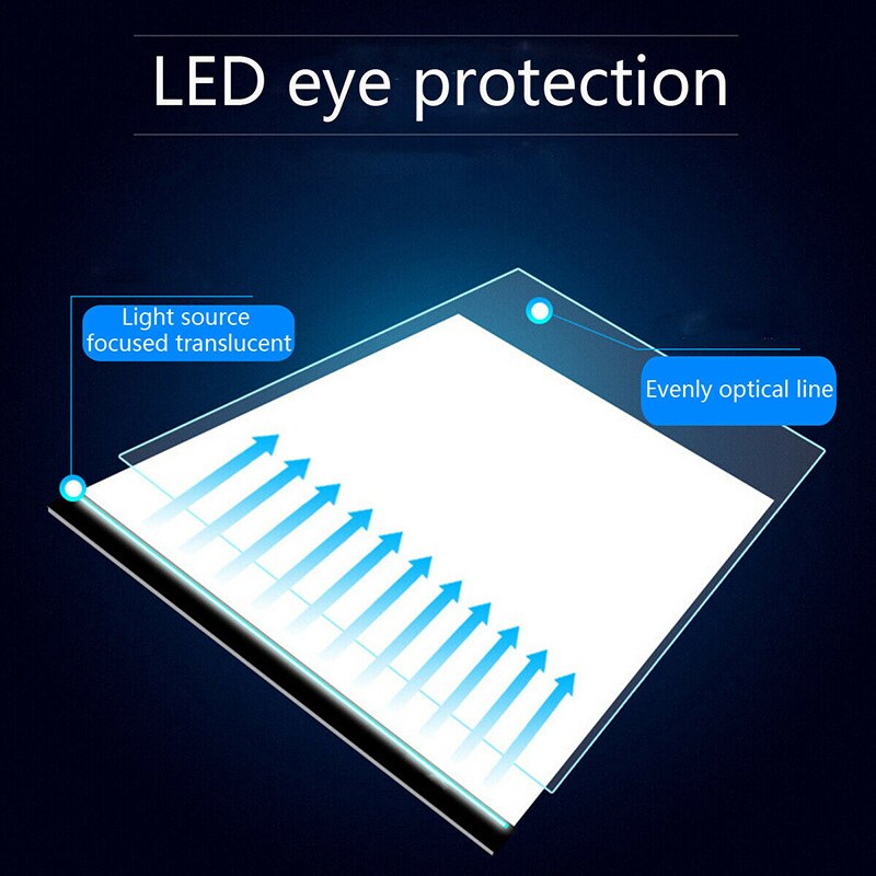 A4 Led Light Pad Light Pad, IMAGE A4 Tracing Pad With USB Power Supply ...