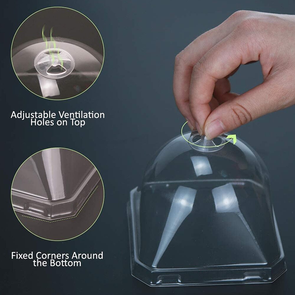 Seedlings Dome Transparent Plant Freeze Protection... – Vicedeal