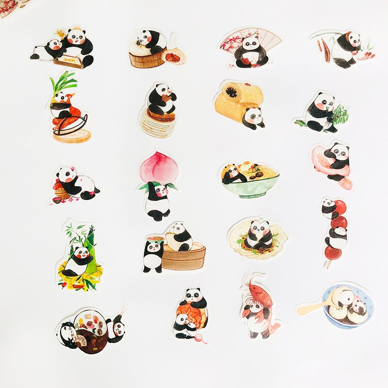 40 pcs/Pack Kawaii Panda Family Washi Paper Decora... – Grandado