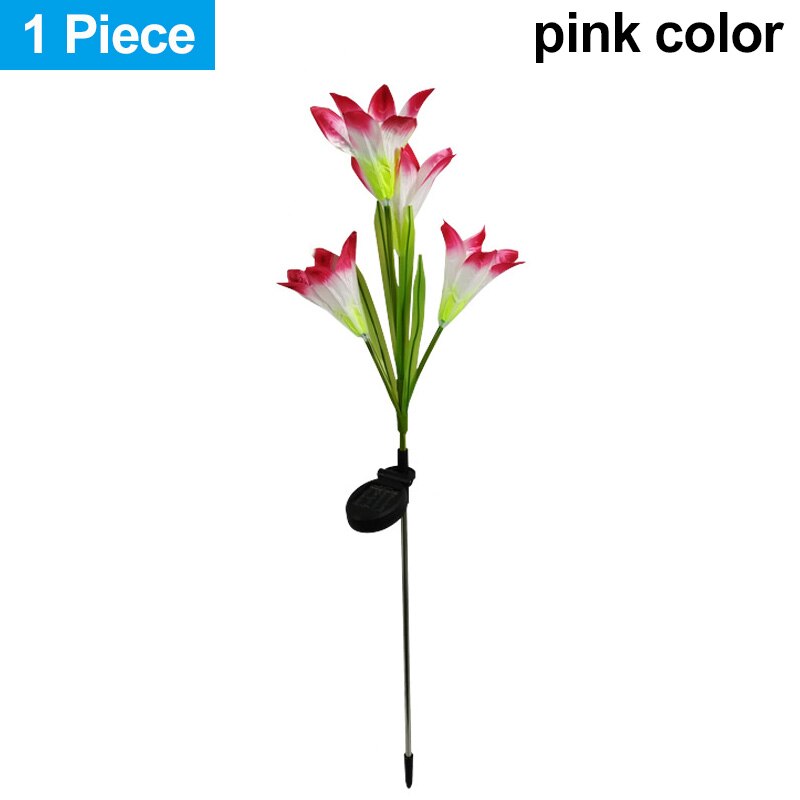 LED Solar Garden Light Outdoors Lily Flower Lamp S... – Vicedeal