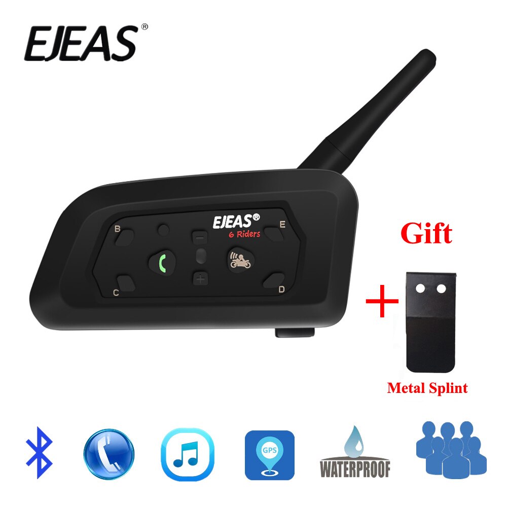 EJEAS V6 PRO Bluetooth Motorcycle Casco MotoBT Com... – Grandado