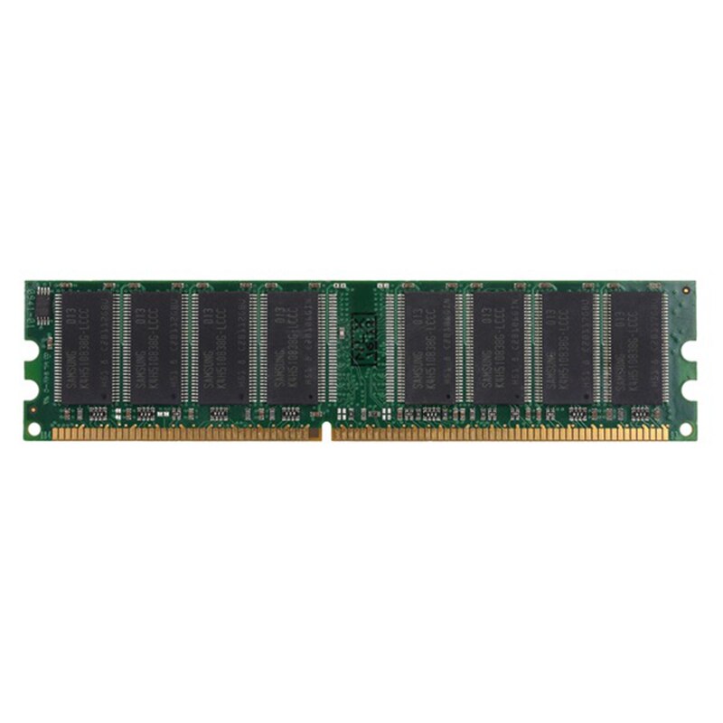 2 Pieces of 1GB DDR1-400MHz PC Desktop Memory PC1-3200 184Pin Non-Ecc ...
