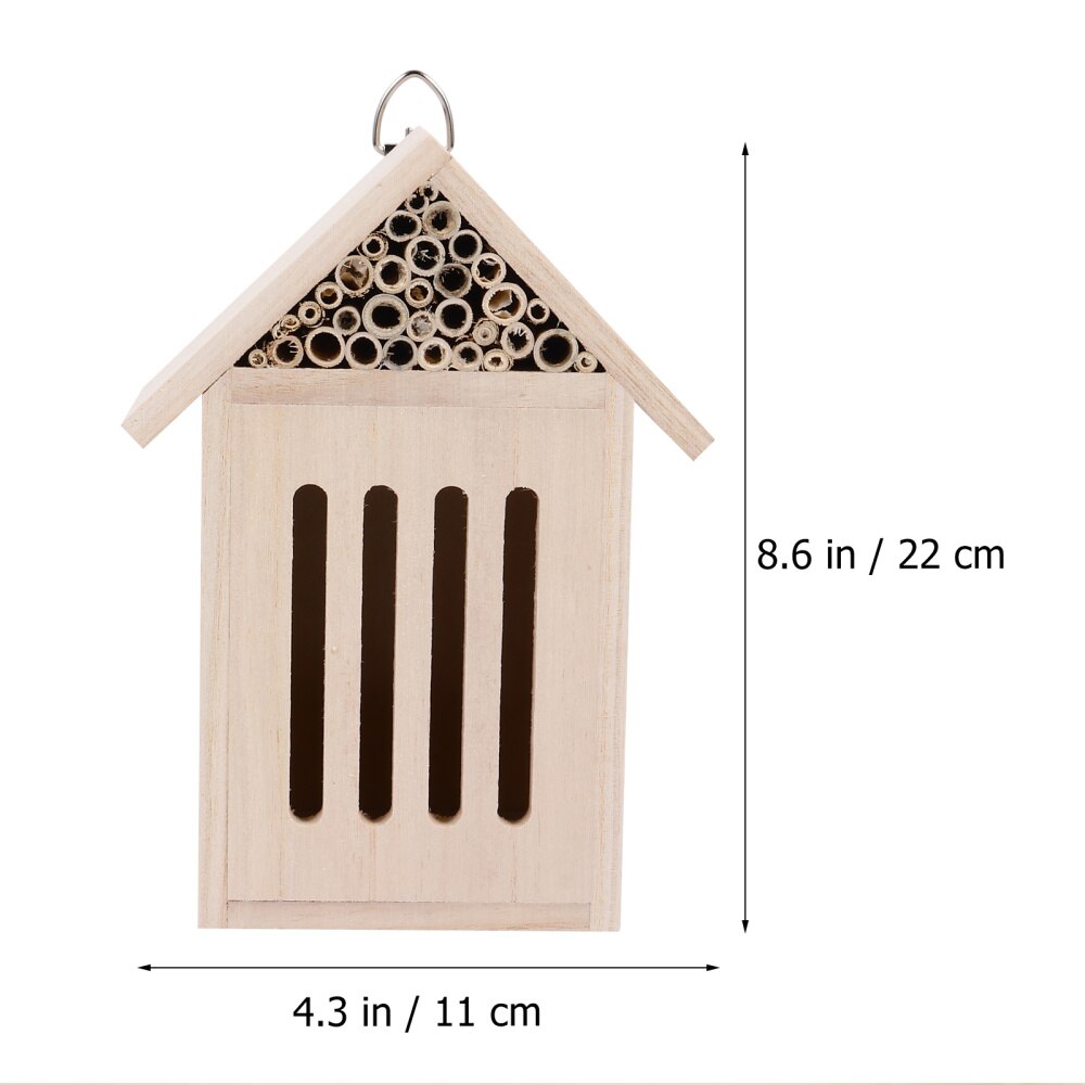 Wooden Insect Bee House Wood Bug Room Bee Shelter ... – Grandado