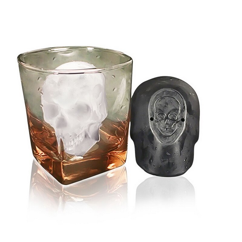 Silicone Ice Cube Tray 3D Skull Shape Ice Cube Mol... – Grandado
