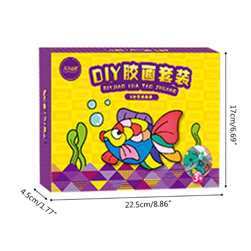 Kids Diy Tekening Speelgoed Cartoon Lijm Tempera S... – Grandado