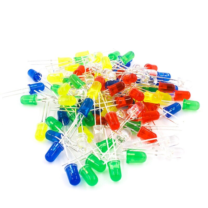 300Pcs 10 Value Five Colors 3mm Round Bright Light... – Grandado