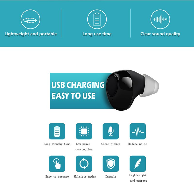 Rechargeable Invisible Hearing Aid Mini Sound Ampl... – Grandado
