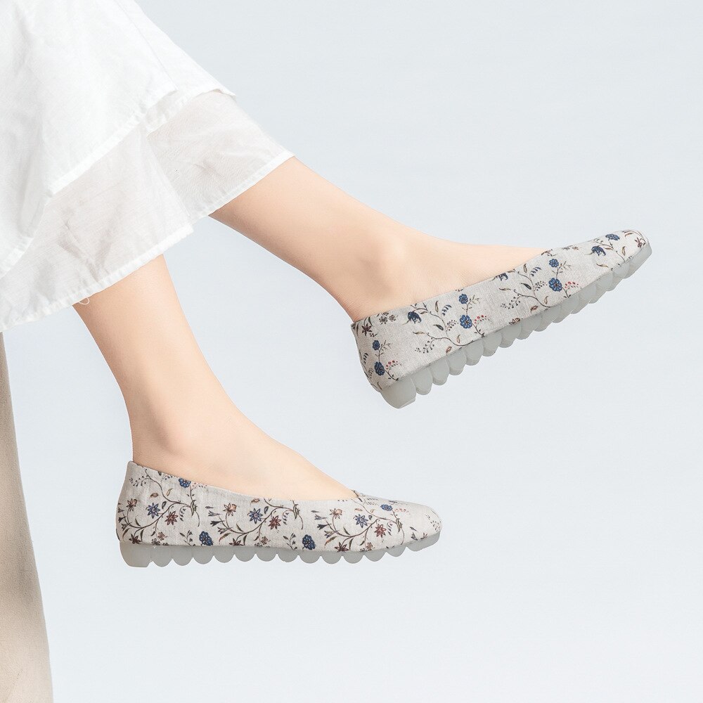 Spring fresh soft bottom printed cloth shoes breat... – Grandado