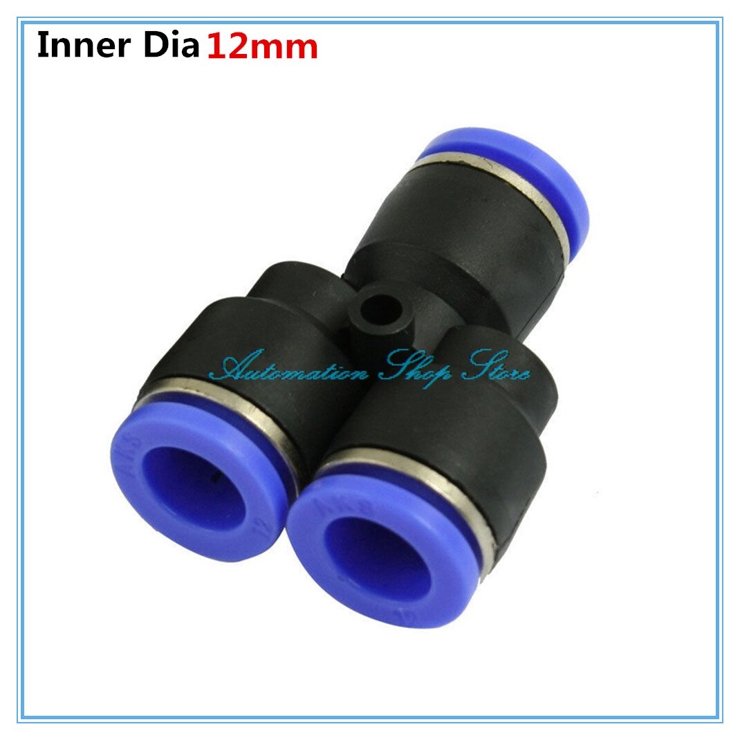 5Pcs 12mm to 12mm OD Tube 3 Way Y shaped Tee Push ... – Grandado