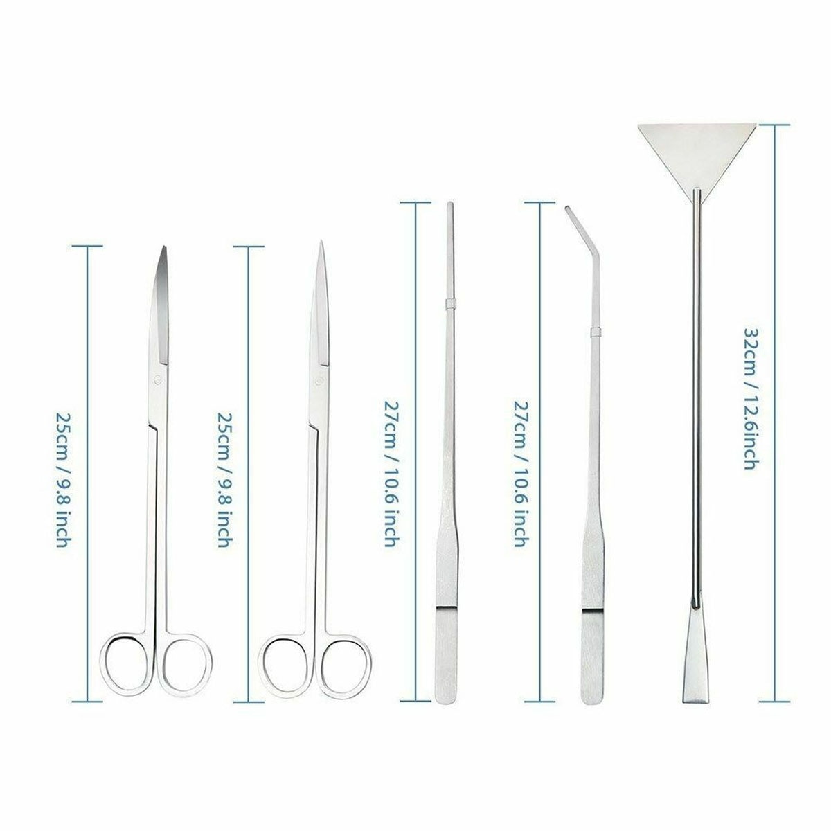 Aquarium Fish Tank Tools Kit 3/5pcs Stainless Stee... – Vicedeal