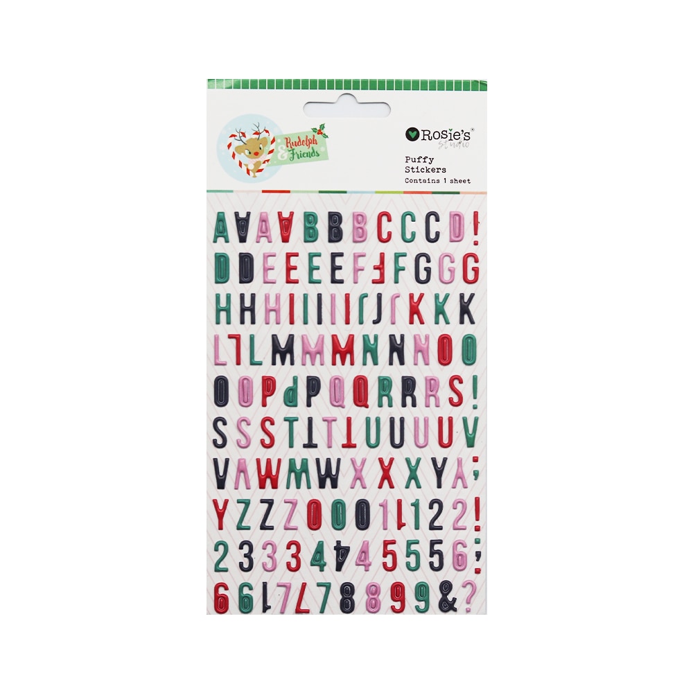 CRZCrafter Puffy Alphabets Stickers Christmas Self... – Grandado