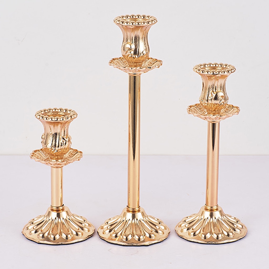 Candlestick Holders Taper Candle Holders Gold Cand... – Grandado
