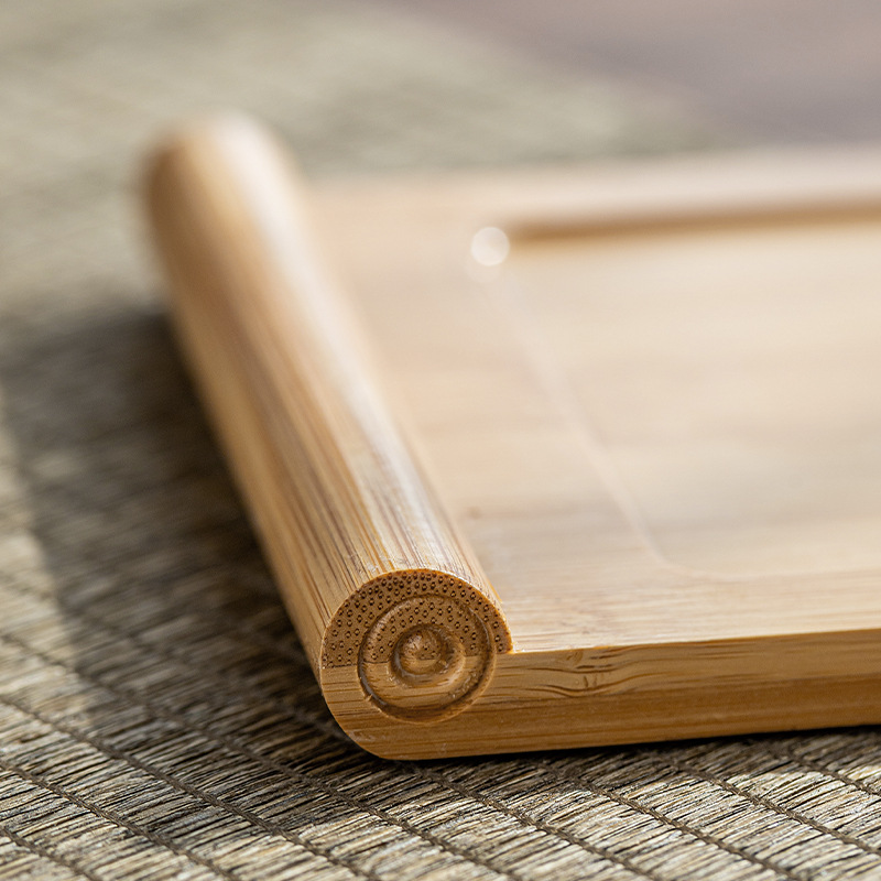 Bamboo tray rectangular Japanese bamboo wood home ... – Grandado