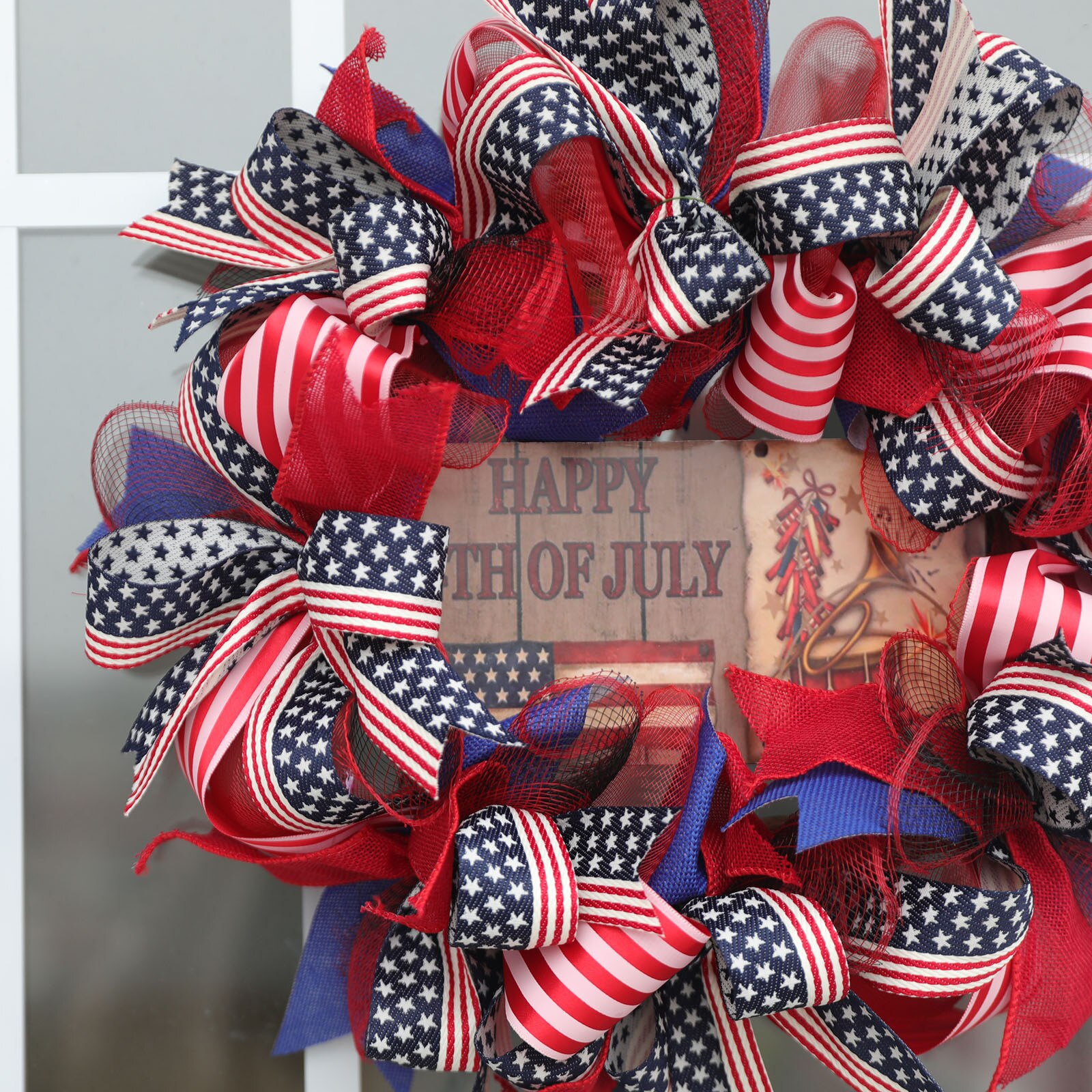 Independence Day Patriotic Wreath America Memorial... – Vicedeal