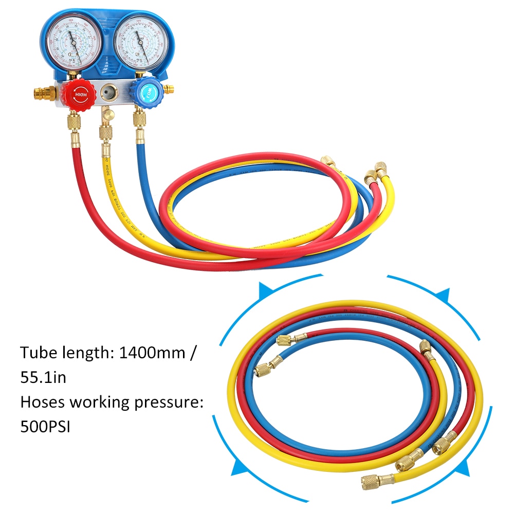 Manometer Auto Airconditioning Koelmiddel Freon Du... – Grandado