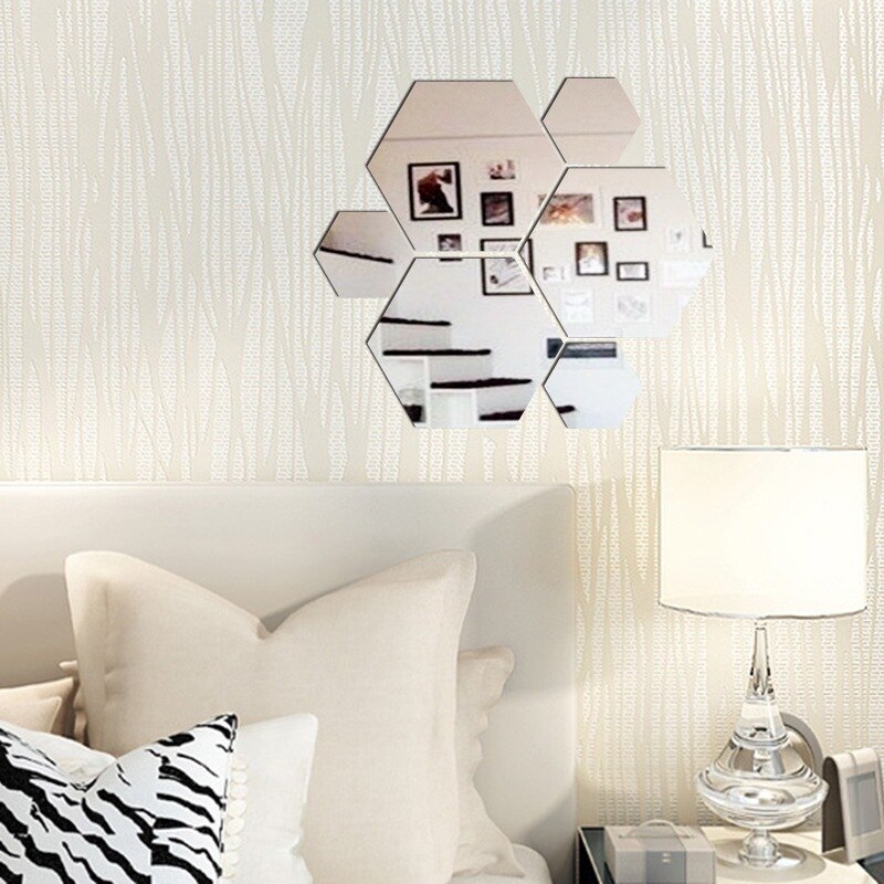 12Pcs 3D Spiegel Sticker Woonkamer Slaapkamer Badk... – LovingPrices