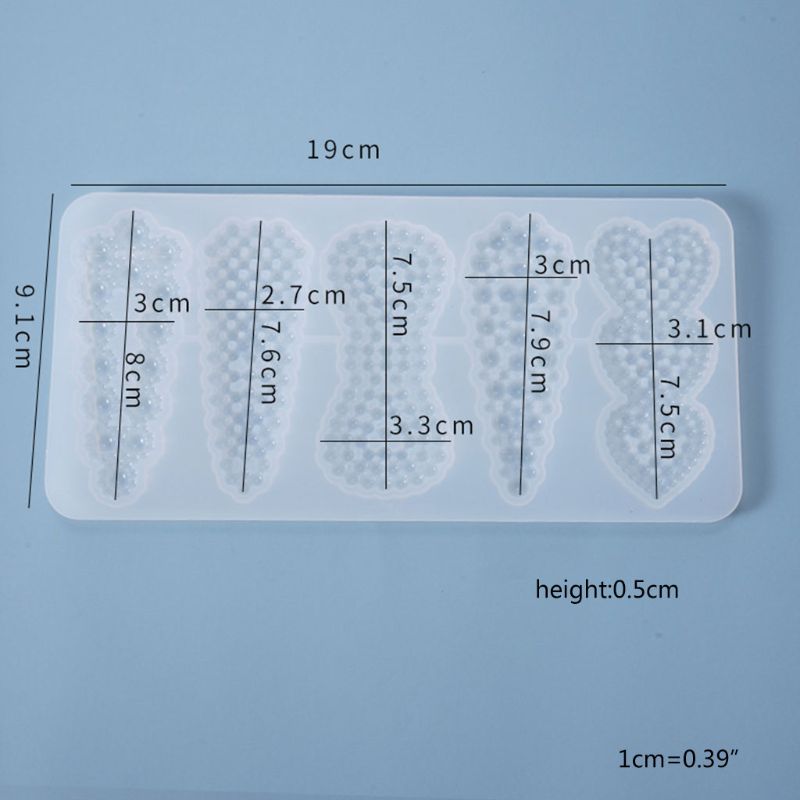 DIY Crystal Epoxy Resin Mold Hair Clip Barrette Cr... – Vicedeal