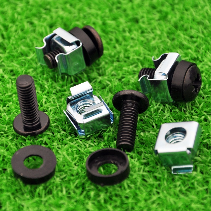 M6 screws (screw+washer+cage nut) Cabinet rack mou... – Grandado