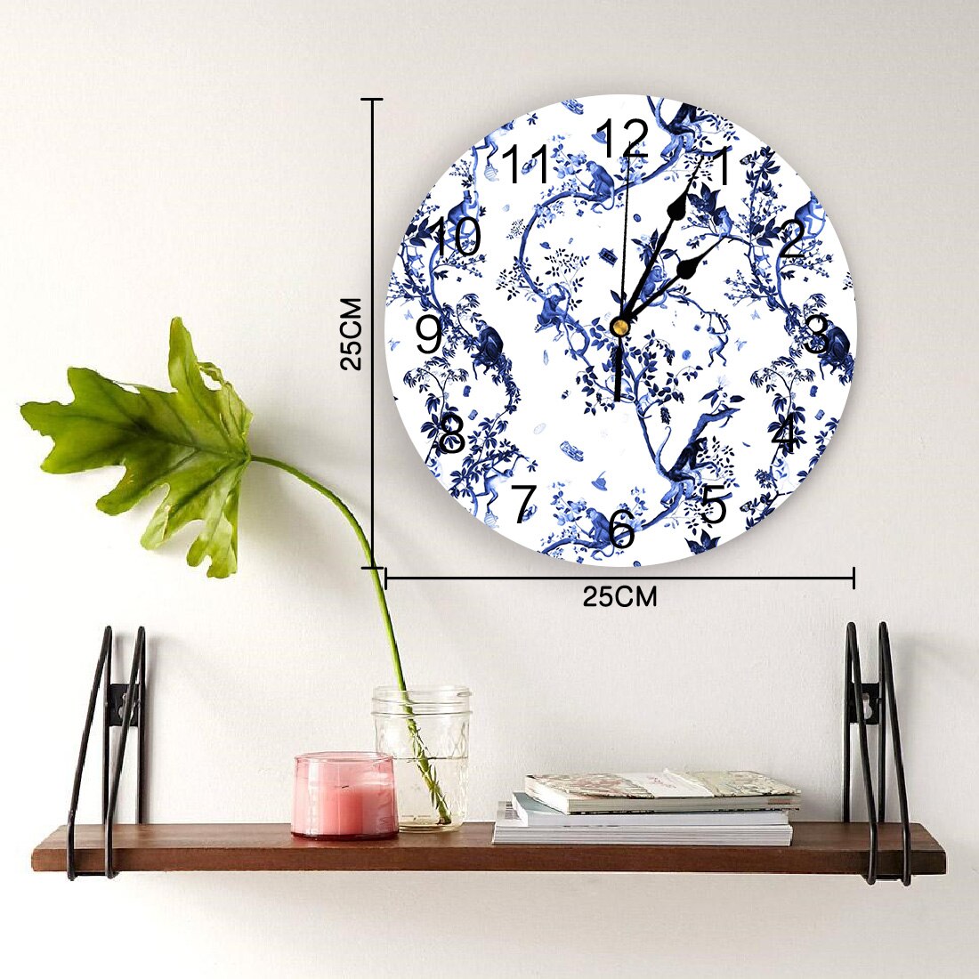 Monkey World Wall Clock Home Decor Bedroom Silent ... – Grandado