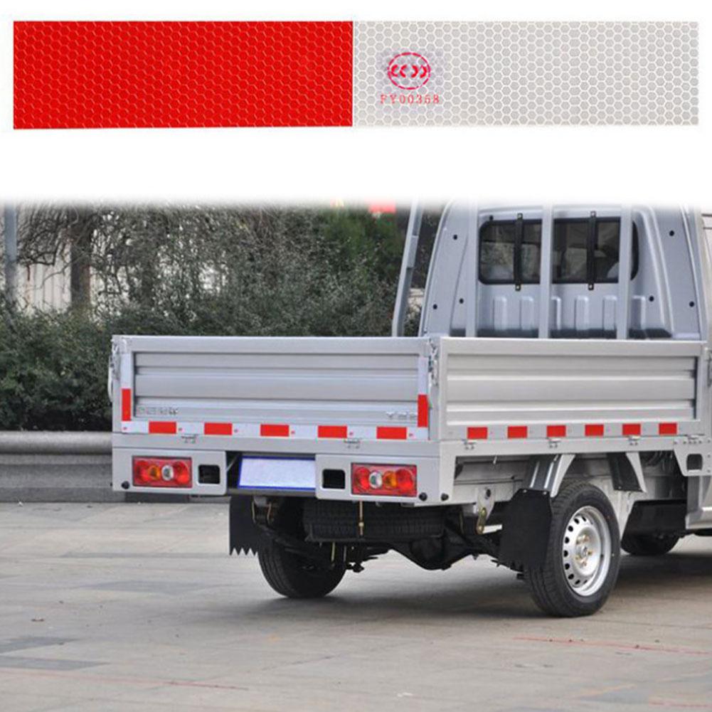 1Roll Car Reflective Stickers Red And White Strips... – Grandado