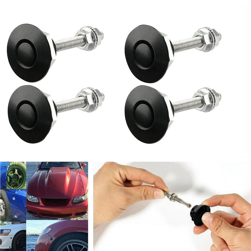 4Pcs Quick Release Push Hood Latch Button Car Pin ... – Grandado