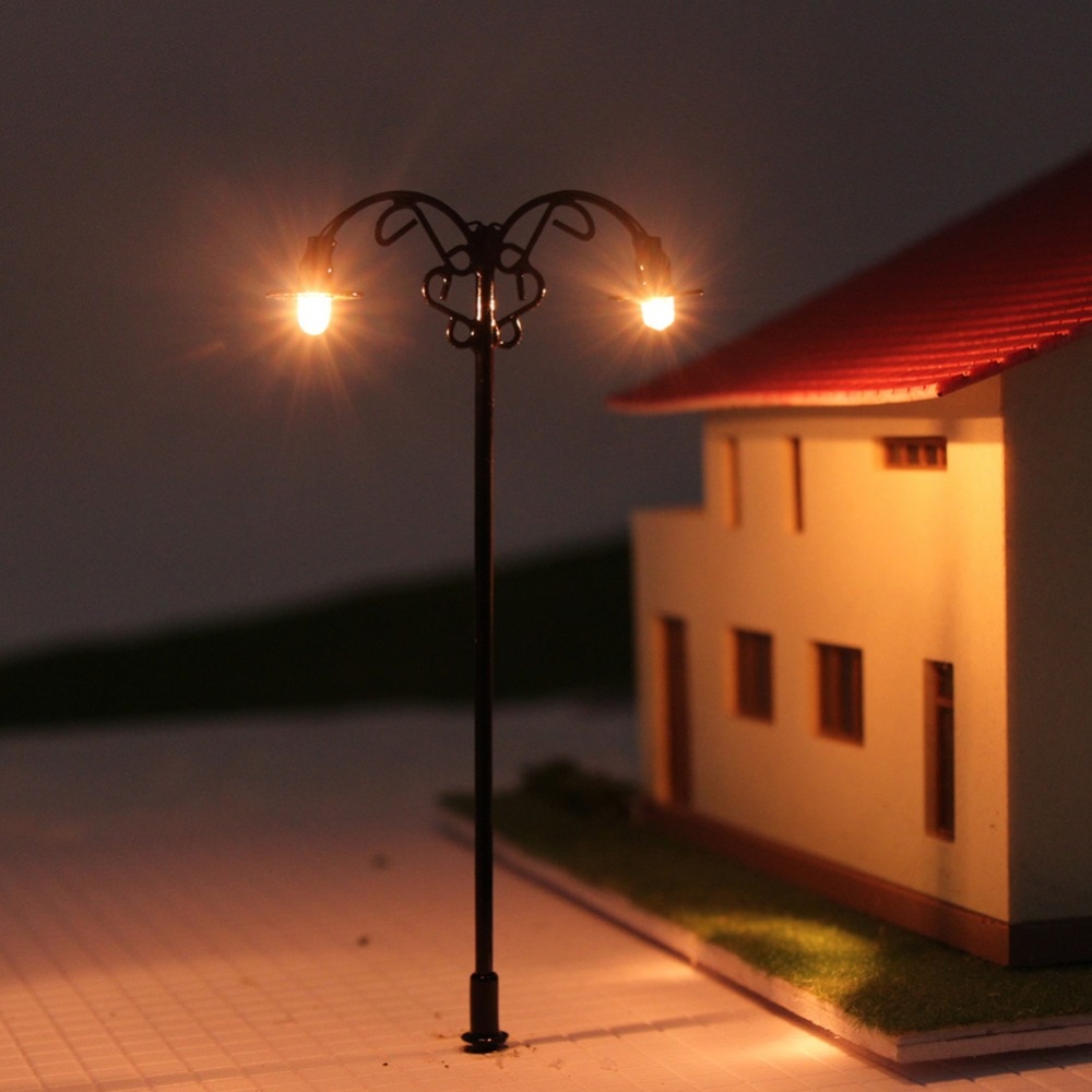 10Pcs Modelspoor Lantaarnpaal Lampen Street Lights... – Grandado