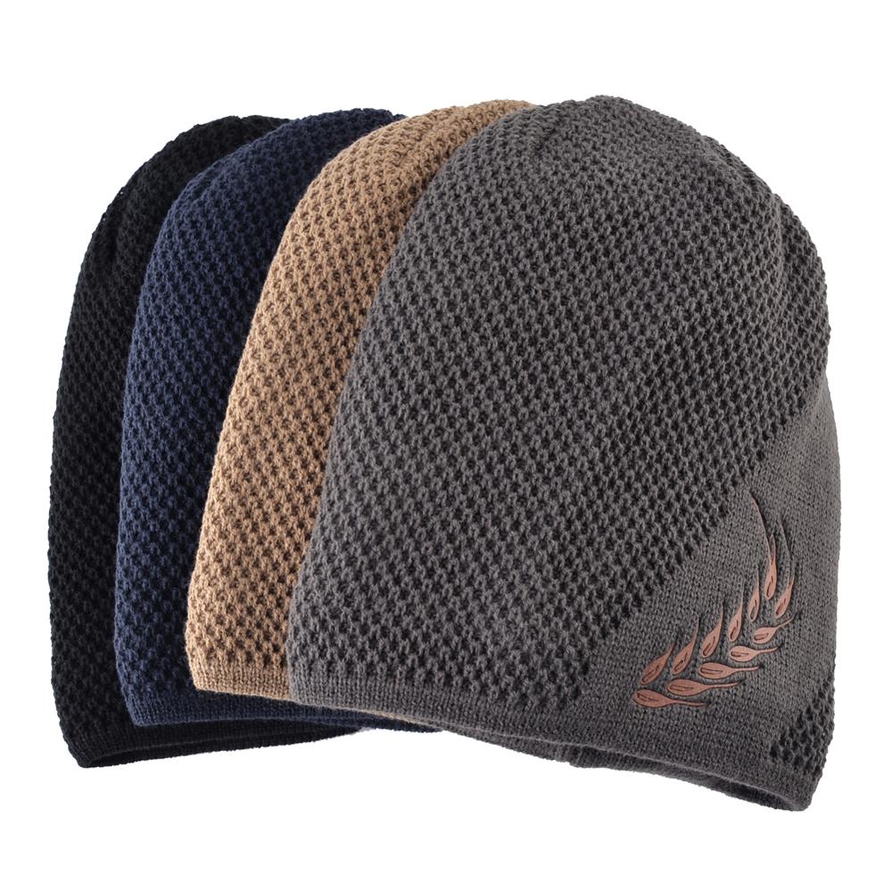 Men's Knitted Beanies Winter Warm Knitting Hat Wit... – Grandado