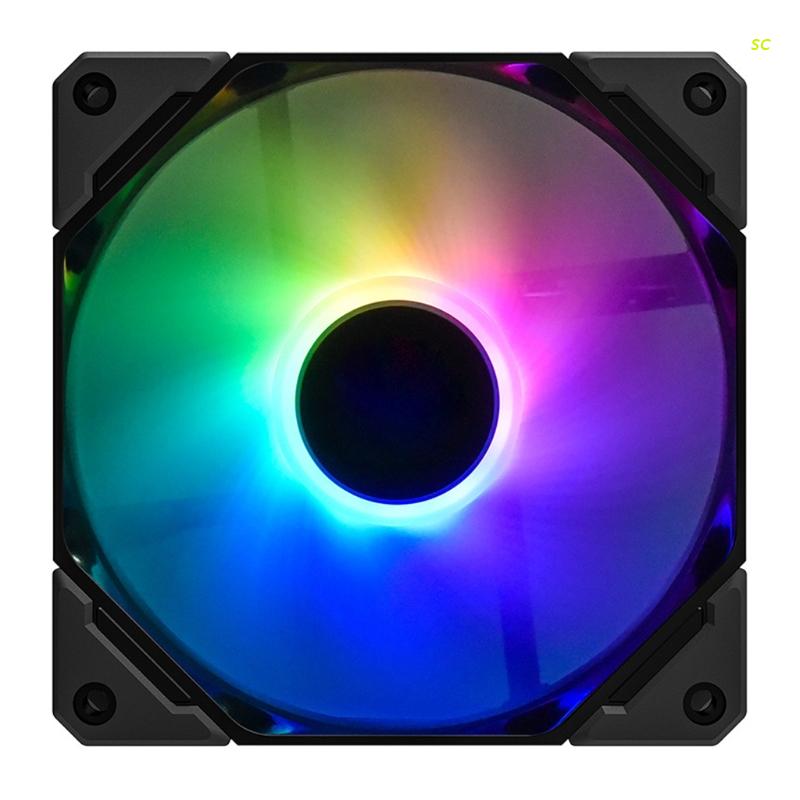 120mm ARGB CPU Cooling Fan High Airflow Silent PWM... – Grandado