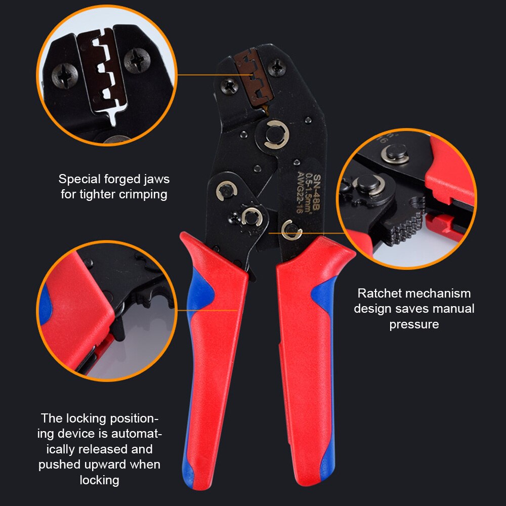 Draad Crimper Krimptang Tang Terminal Universele A... – Grandado