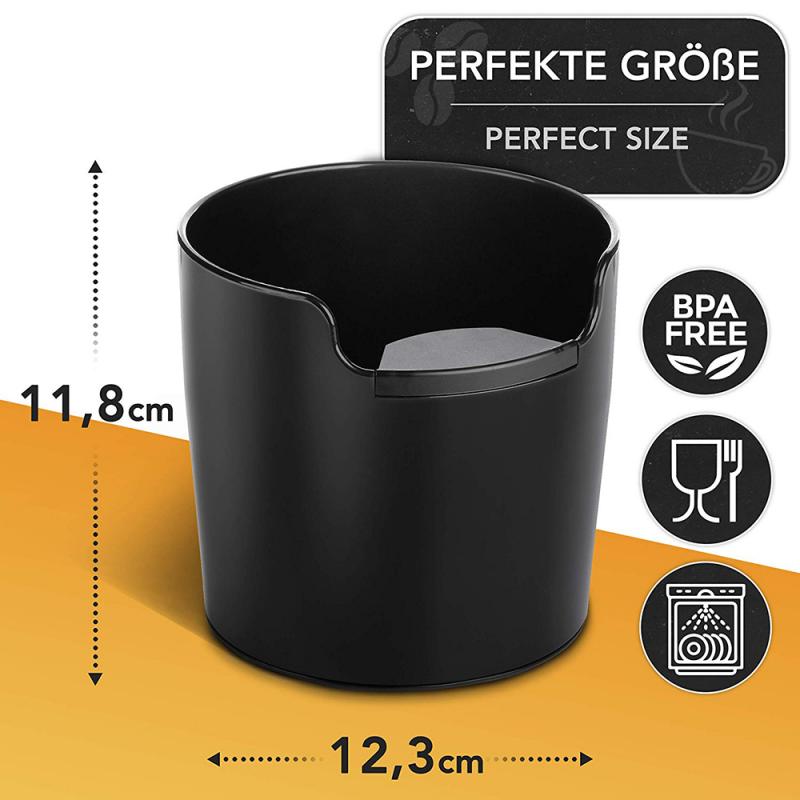 Coffee Powder Residue Box Black Deep Bowl Non-slip... – Grandado