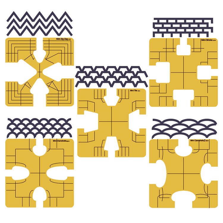 4 stk/sett vakre border multifunksjonsplagg patchw... – Grandado