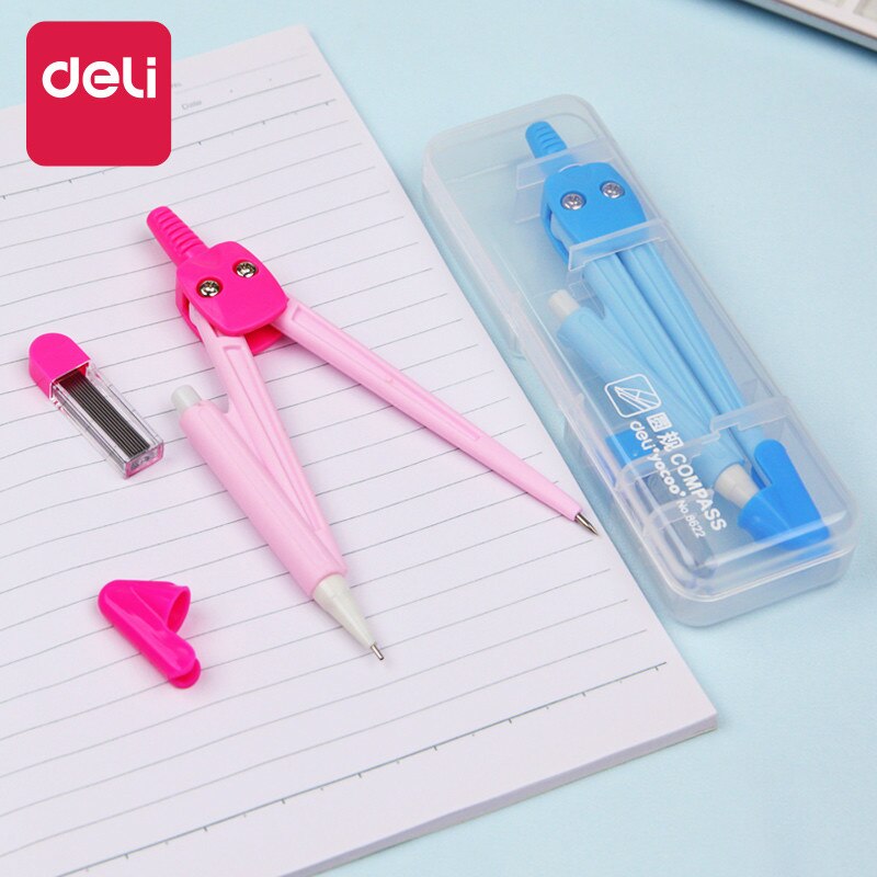 Deli Compass Student Stationery Math Geometry Lead... – Grandado