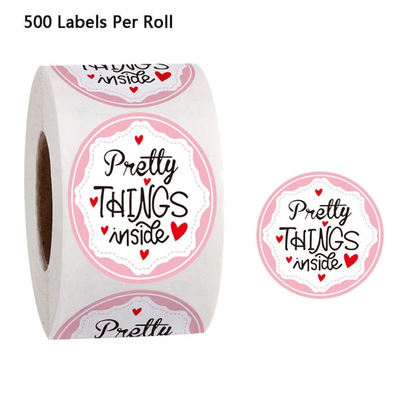 500pcs/roll Pink DIY Handmade Thank You Stickers W... – Grandado