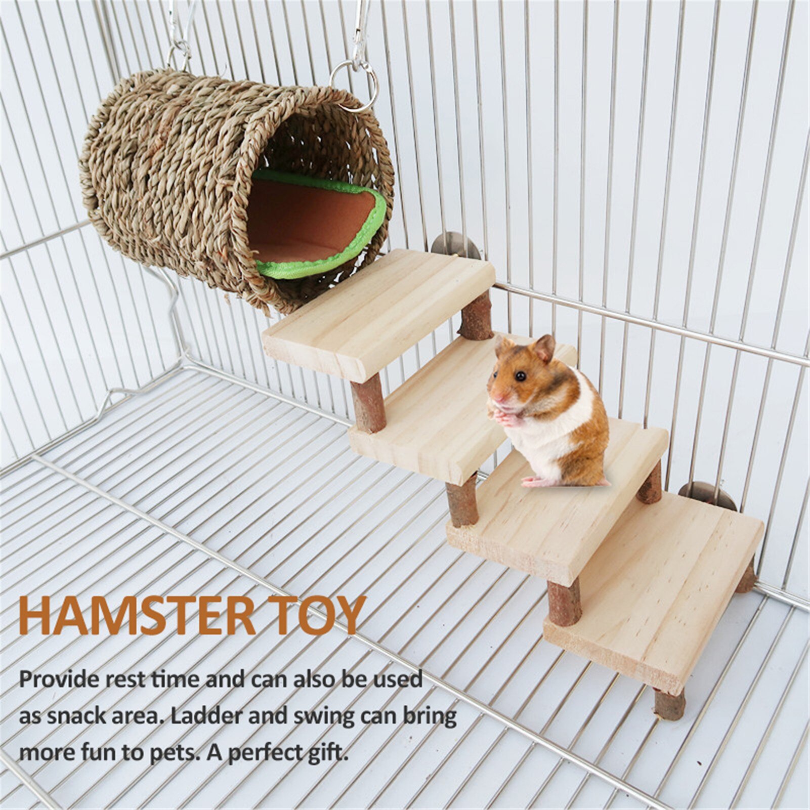 2Pc Hamster Houten Molaire Speelgoed Gouden Beer H... – LovingPrices