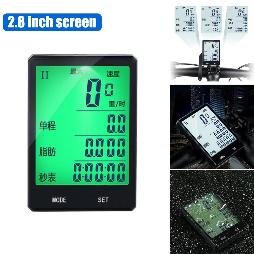 2.8 Inch Fiets Draadloze Computer Smart Chip Regen... – Grandado